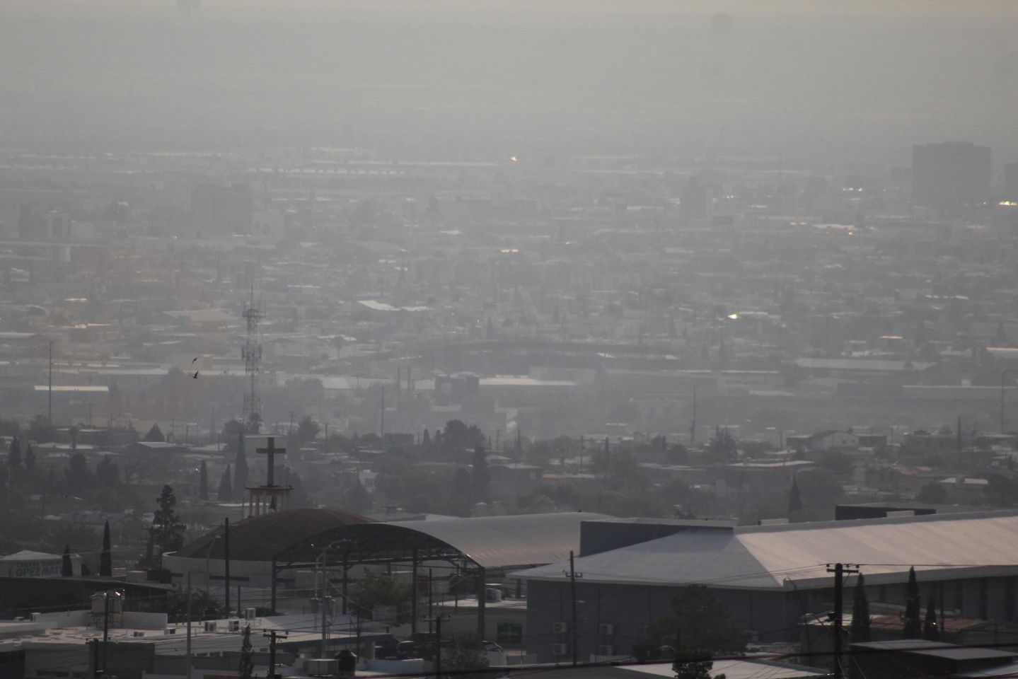 Cubre la ciudad nube gris de contaminación - Juárez Digital