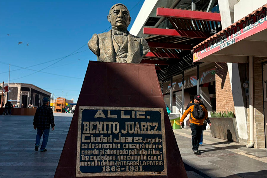 El busto de Benito Juárez, un emblema histórico de la ciudad - Juárez ...